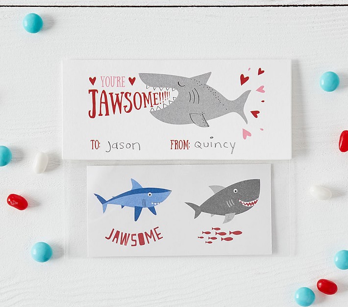 Jawsome Valentine's Day Cards For School | Pottery Barn Kids
