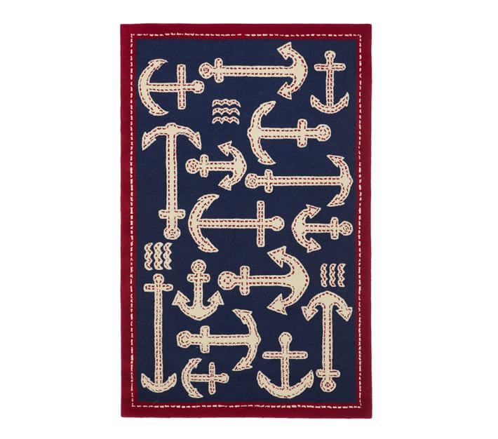 Anchor Rug | Patterned Rugs | Pottery Barn Kids