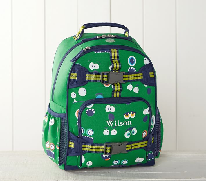 Mackenzie Glow-in-the-Dark Monster Eyes Kids Backpacks | Pottery Barn Kids