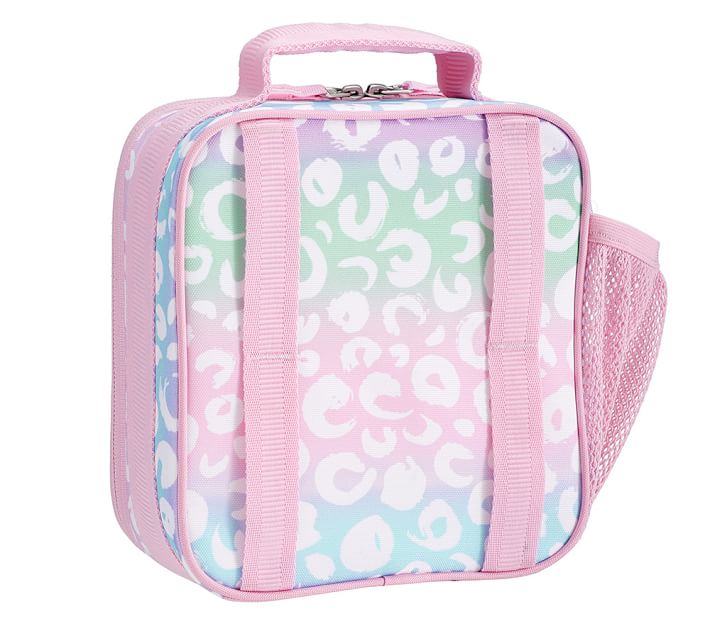 Mackenzie Pastel Ombre Cheetah Classic Kids Lunch Box | Pottery Barn Kids