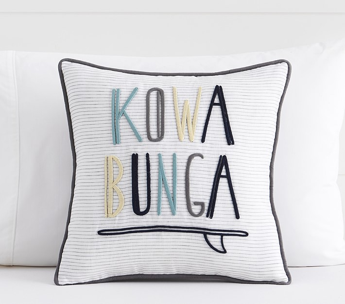 Kowabunga Decorative Nursery Throw Pillow | Pottery Barn Kids