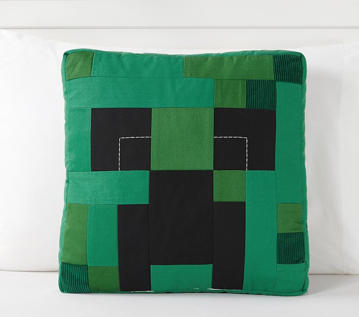 Minecraft Creeper Kids' Pillow | Pottery Barn Kids