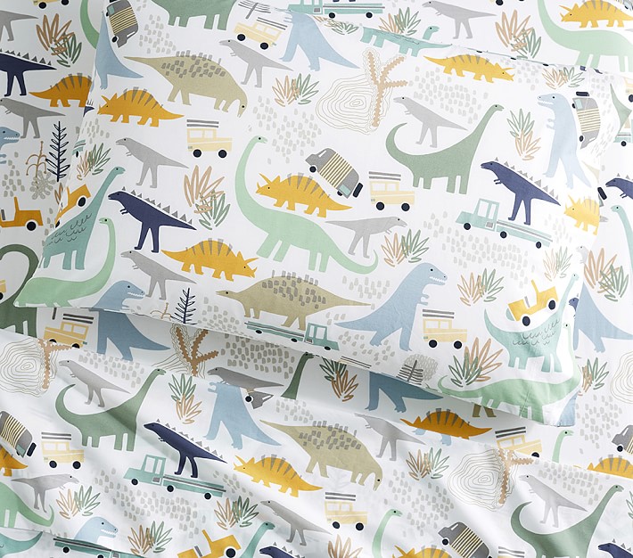 Mason Dino Friends Kids' Sheet Set | Pottery Barn Kids