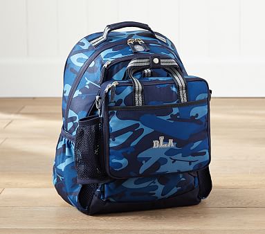 Mackenzie Orange Camo Kids Backpacks | Pottery Barn Kids