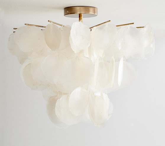 Large Capiz Flush Mount | Pottery Barn Kids
