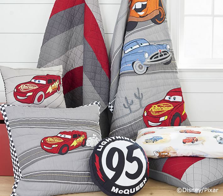 Disney•Pixar Cars Lightning McQueen Shaped Kids' Pillow | Pottery Barn Kids