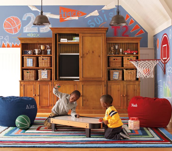 Jumbo Basketball Hoop & Wall Decal | Pottery Barn Kids