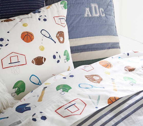 Organic Tyler Sports Kids' Sheet Set | Pottery Barn Kids