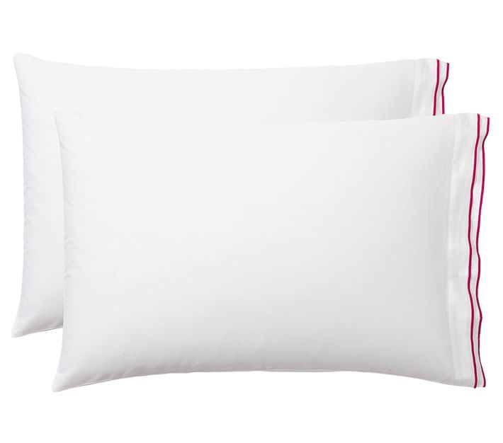 Parker Embroidered Sateen Sheet Set | Pottery Barn Kids