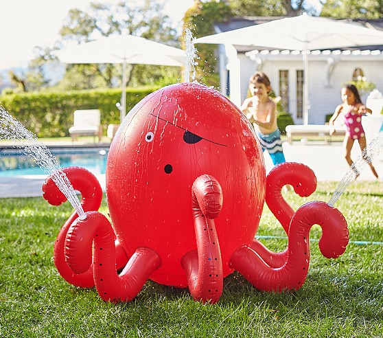 Red Octopus Inflatable Kids Sprinkler | Outdoor Toys | Pottery Barn Kids