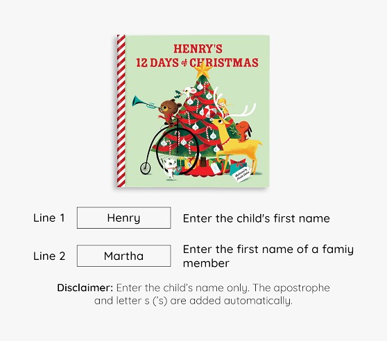 My 12 Days of Christmas Personalized Books | Kids Books | Pottery Barn Kids