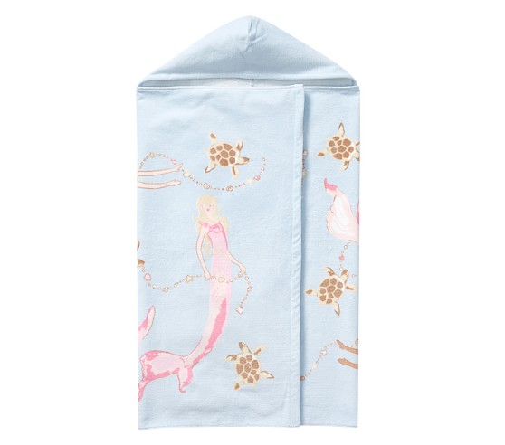 Isabelle Mermaid Hooded Beach Towel | Pottery Barn Kids