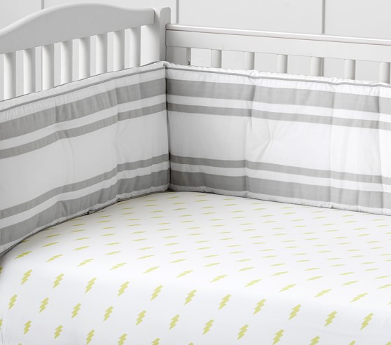 Lightning Bolt Crib Sheets | Pottery Barn Kids