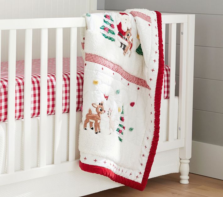 Rudolph® Baby Quilt | Pottery Barn Kids