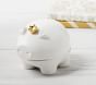 Gold Accent Ceramic Piggy Box | Kids Room Decor | Pottery Barn Kids