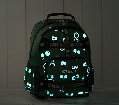 Mackenzie Glow-in-the-Dark Monster Eyes Kids Backpacks | Pottery Barn Kids