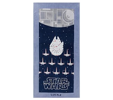 Star Wars™ Millennium Falcon™ Kids Beach Towel | Pottery Barn Kids