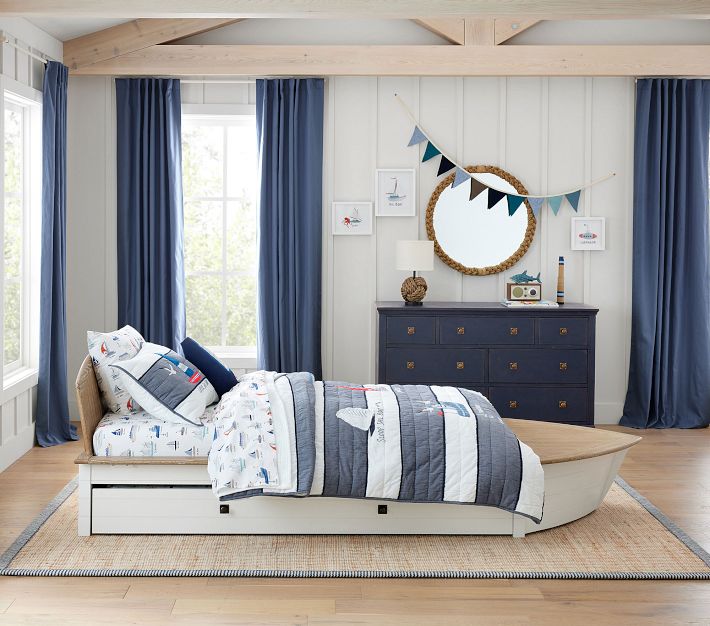 Charlie Speed Boat Bed | Pottery Barn Kids