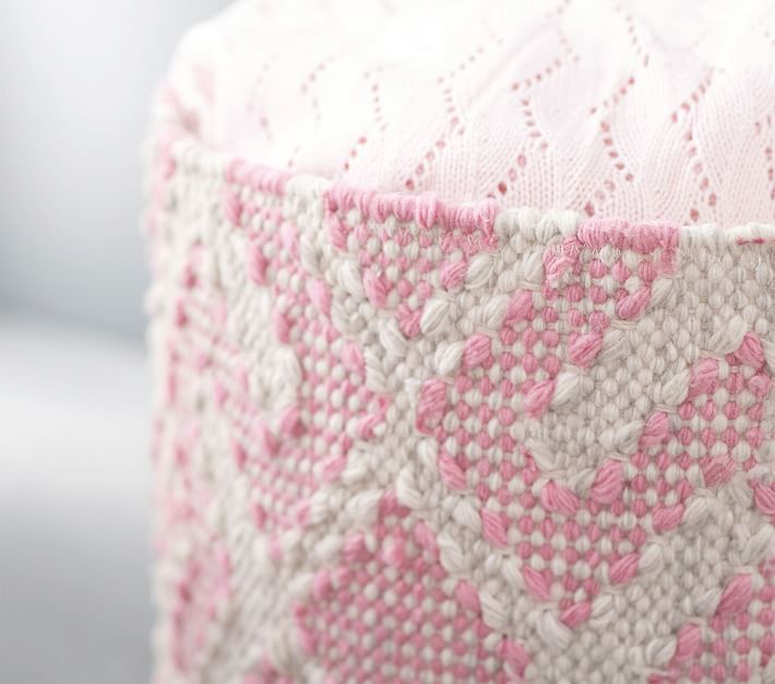 Pink Preppy Diamond Weave Storage | Kids Storage | Pottery Barn Kids