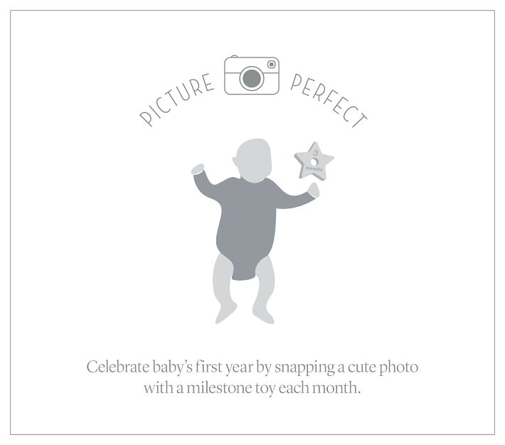 Gold Milestone Star Stacker | Baby Keepsake | Pottery Barn Kids