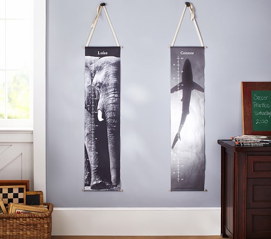Black & White Image Kids Growth Charts | Pottery Barn Kids