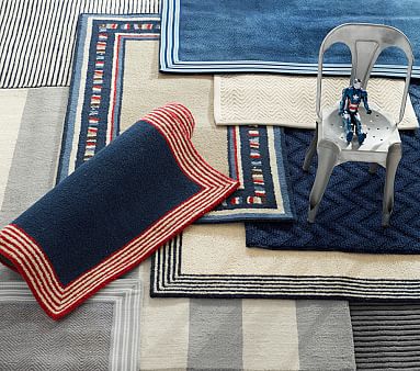 Marshall Striped Rug | Patterned Rugs | Pottery Barn Kids