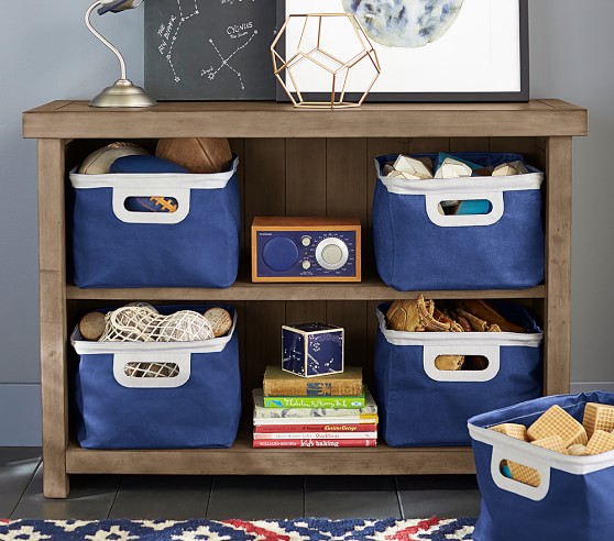 Navy Holden Collapsible Storage | Kids Storage | Pottery Barn Kids
