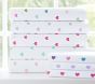 Organic Multicolored Heart Kids' Sheet Set | Pottery Barn Kids