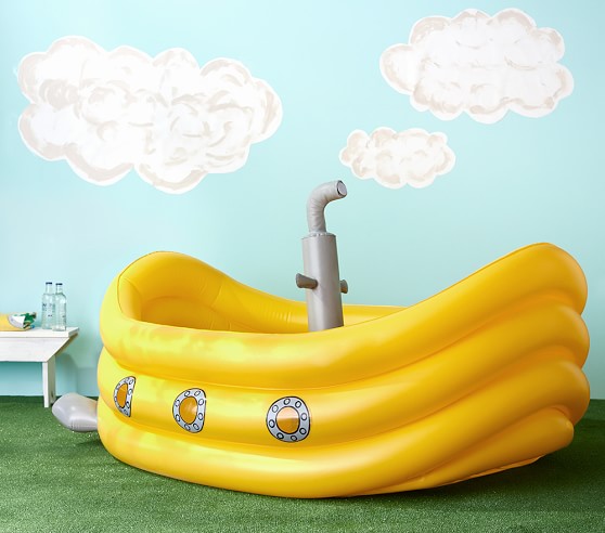Submarine Inflatable Kiddie Pool | Outdoor Toys | Pottery Barn Kids
