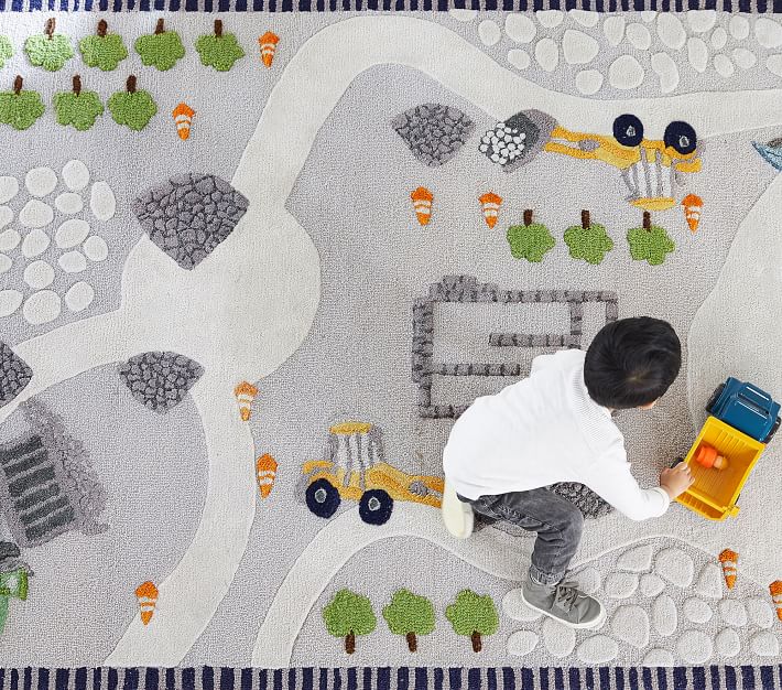 Construction Rug | Patterned Rugs | Pottery Barn Kids
