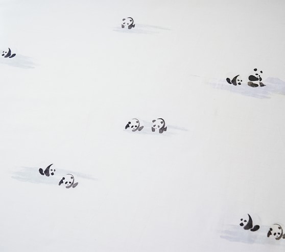 Organic Panda Crib Sheets | Pottery Barn Kids