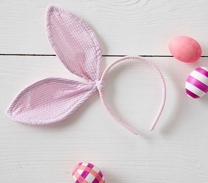 Pink Seersucker Bunny Ears | Easter Gifts | Pottery Barn Kids