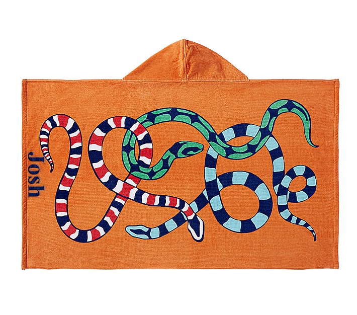 Snake Hooded Beach Towel | Pottery Barn Kids