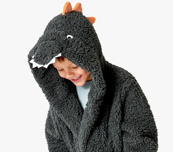 Dino Sherpa Robe | Pottery Barn Kids