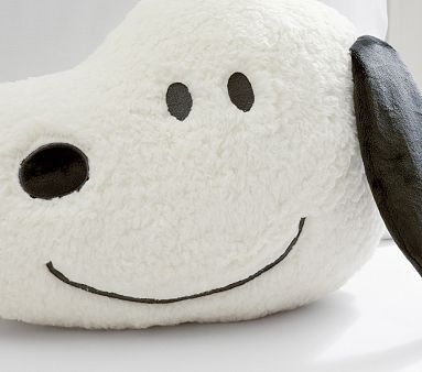 Peanuts® Snoopy® Sherpa Shaped Pillow | Pottery Barn Kids