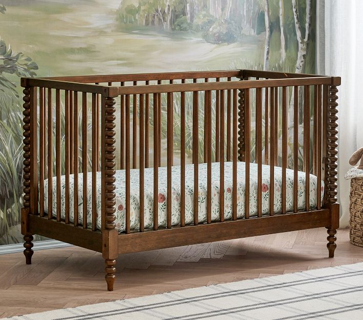 Chris Loves Julia Turned Wood Convertible Crib | Pottery Barn Kids