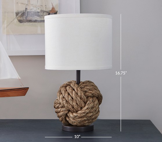 Rope Knot Table Lamp | Pottery Barn Kids