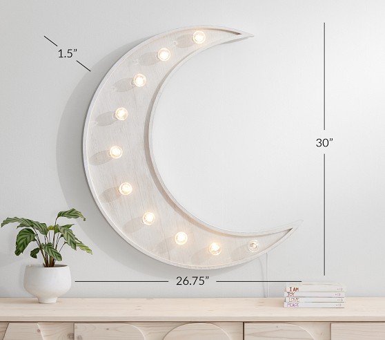 Crescent Moon Marquee | Pottery Barn Kids