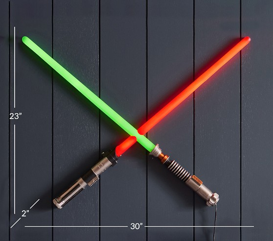 Star Wars™ LED Lightsaber™ Wall Decor | Pottery Barn Kids