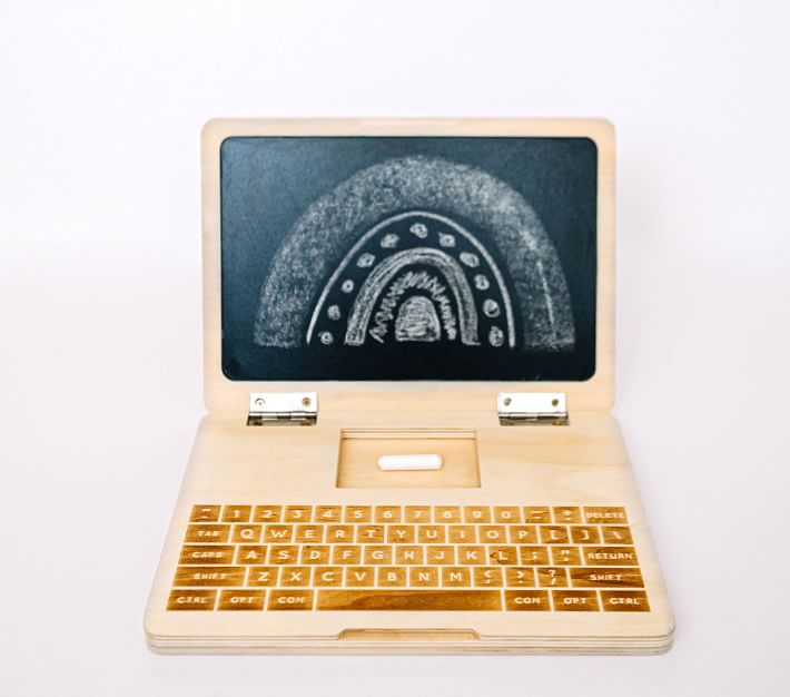 Wooden Chalkboard Laptop | Pottery Barn Kids
