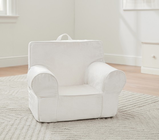 My First Anywhere Chair®, Ivory Velvet | Pottery Barn Kids