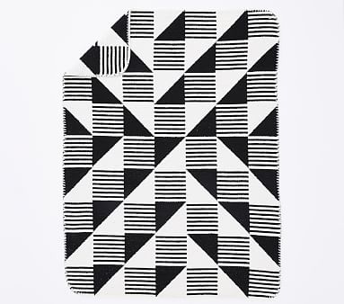 Cozy Chenille Geometric Baby Blanket | Pottery Barn Kids