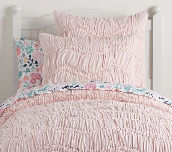 Pearl Microfiber Dream Puff Kids Comforter | Pottery Barn Kids