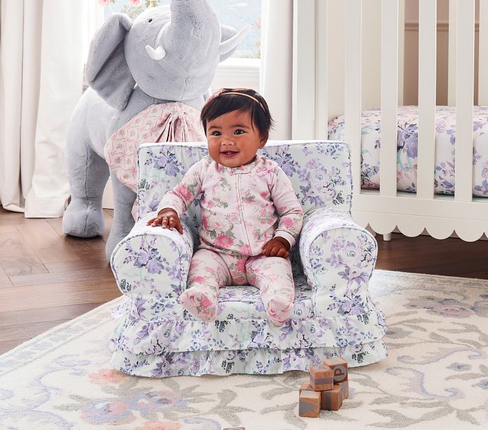 LoveShackFancy Cabbage Rose Organic Nursery Pajama | Pottery Barn Kids