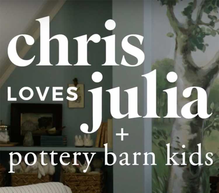 Chris Loves Julia Peel & Stick Wall Mural | Pottery Barn Kids