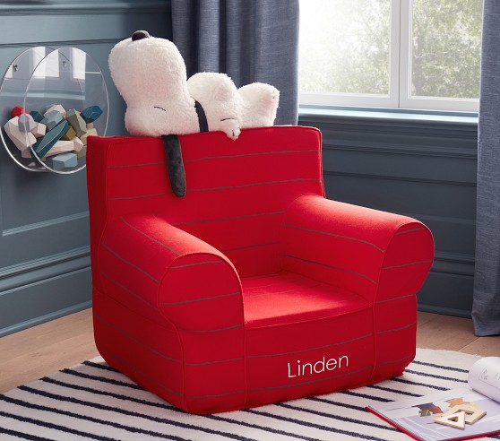 Kids Anywhere Chair®, Red Snoopy® Dog House Slipcover Only | Pottery ...