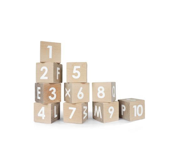 Modern Blocks Counting, Shapes & Alphabet Block Set | Pottery Barn Kids