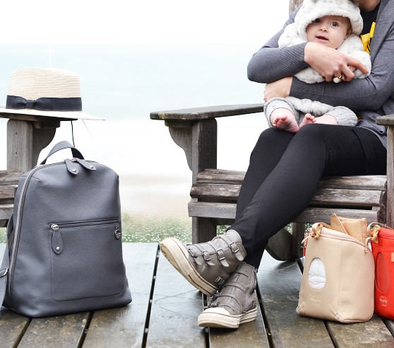 PacaPod Hartland Leather Diaper Bag Backpack | Pottery Barn Kids