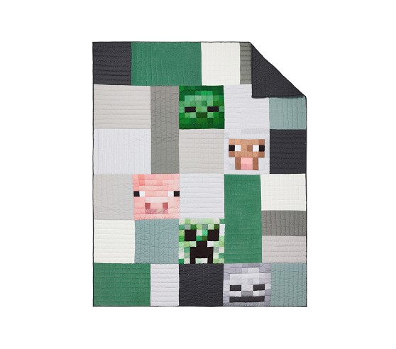 Minecraft™ Patchwork Quilt & Shams | Pottery Barn Kids