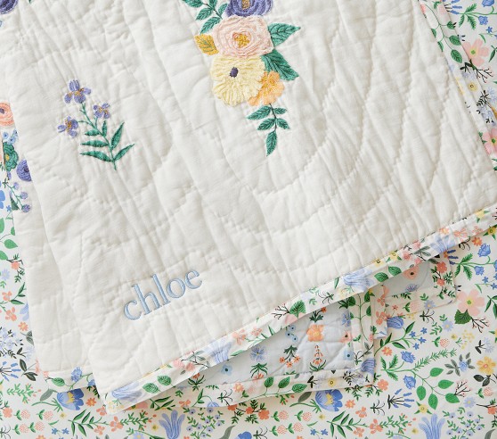 Rifle Paper Co. Garden Party Forest Baby Quilt | Pottery Barn Kids